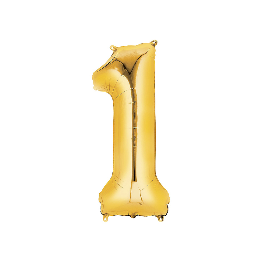 Gold Foil Balloon No 1 (32') - BEST FOR Life Philosophy
