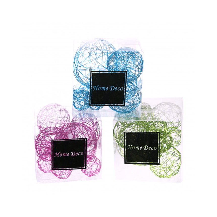 Deco wire ball, ca. 3-5 cms Set 10pcs - BEST FOR Life Philosophy