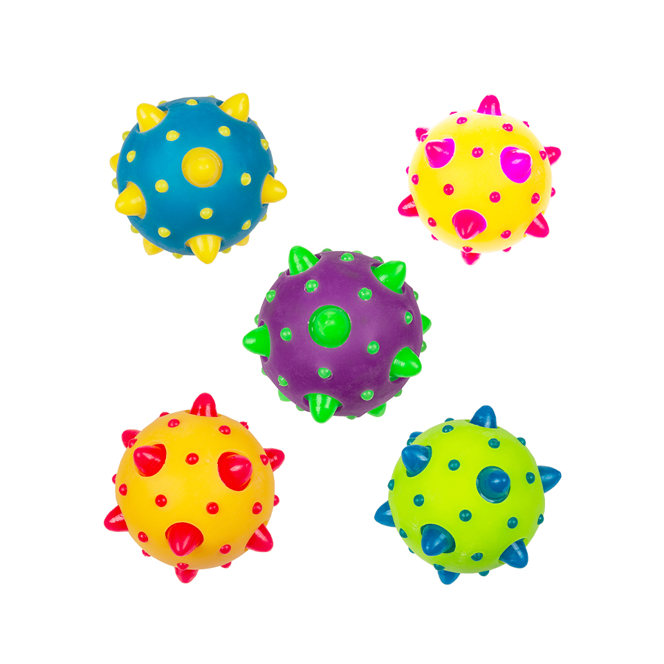 Bouncing ball, Meteor, with LED (incl. battery) ca. 6.5 cm, 4 colours ...