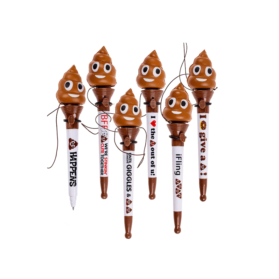 Plastic Ball Pen, Poo with activation mechanism, ca. 18 cm - BEST FOR ...