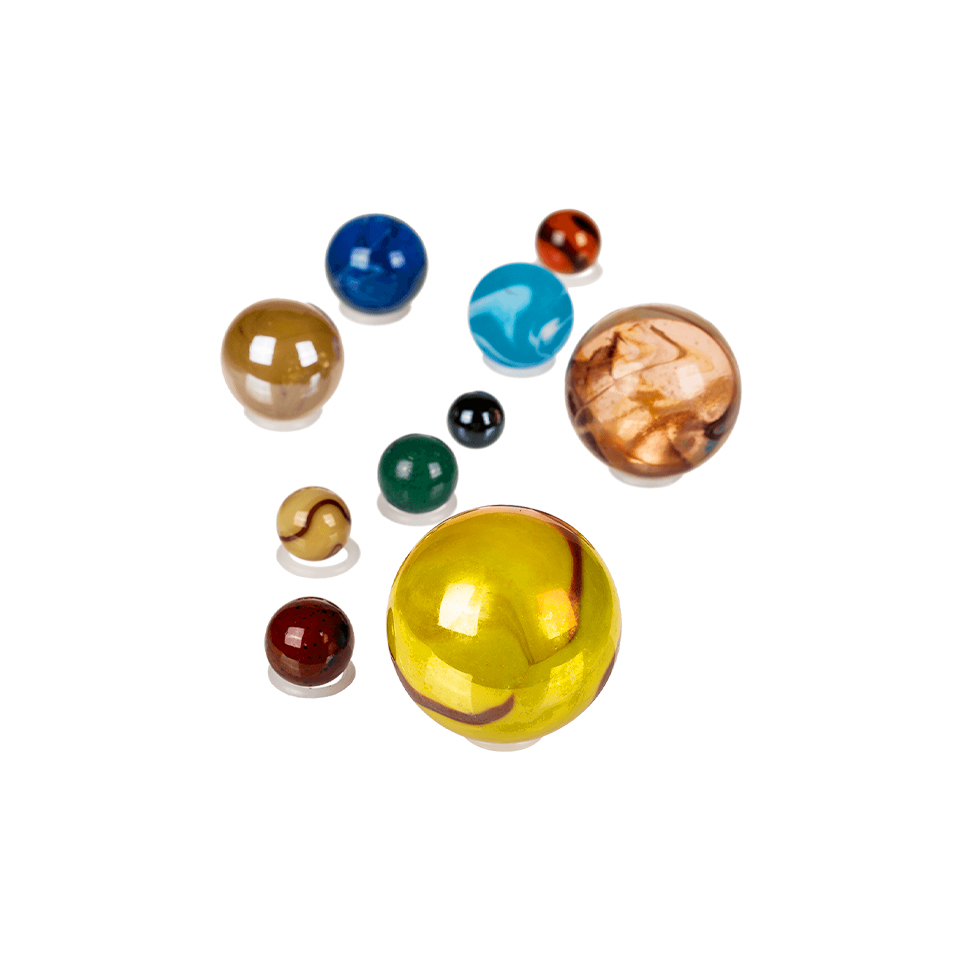 Glass marbles, solar system with 10 marbles - BEST FOR Life Philosophy