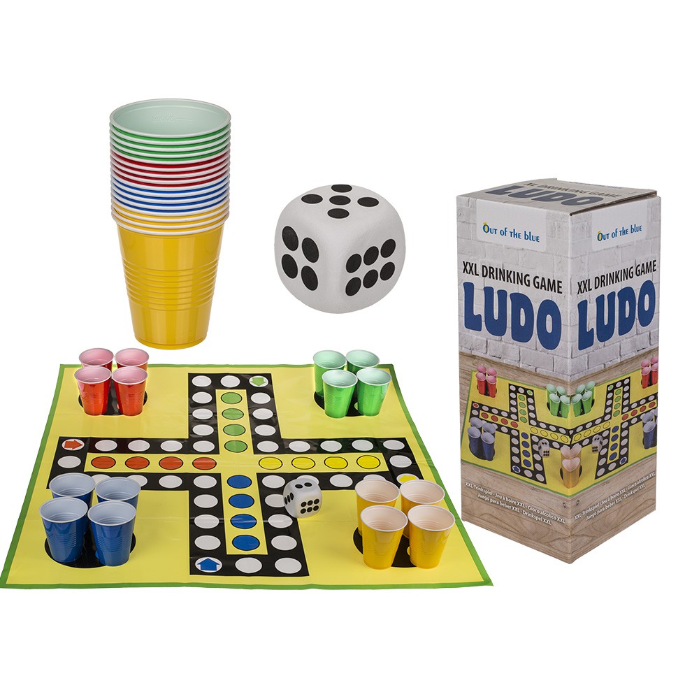 XXL Drinking game, Ludo 90 x 90 cm - BEST FOR Life Philosophy