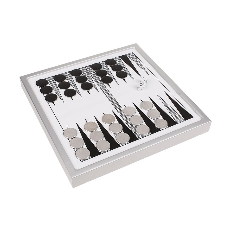 Metal game, Backgammon, ca. 24, 5 x 24, 5 cm, in gift box - BEST FOR ...