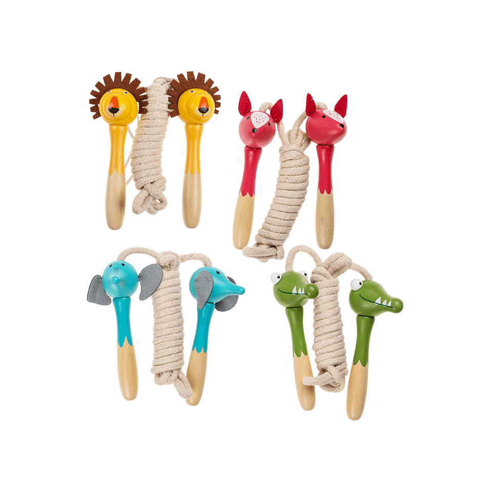Wooden skipping rope, animal ca. 235 cm - BEST FOR Life Philosophy