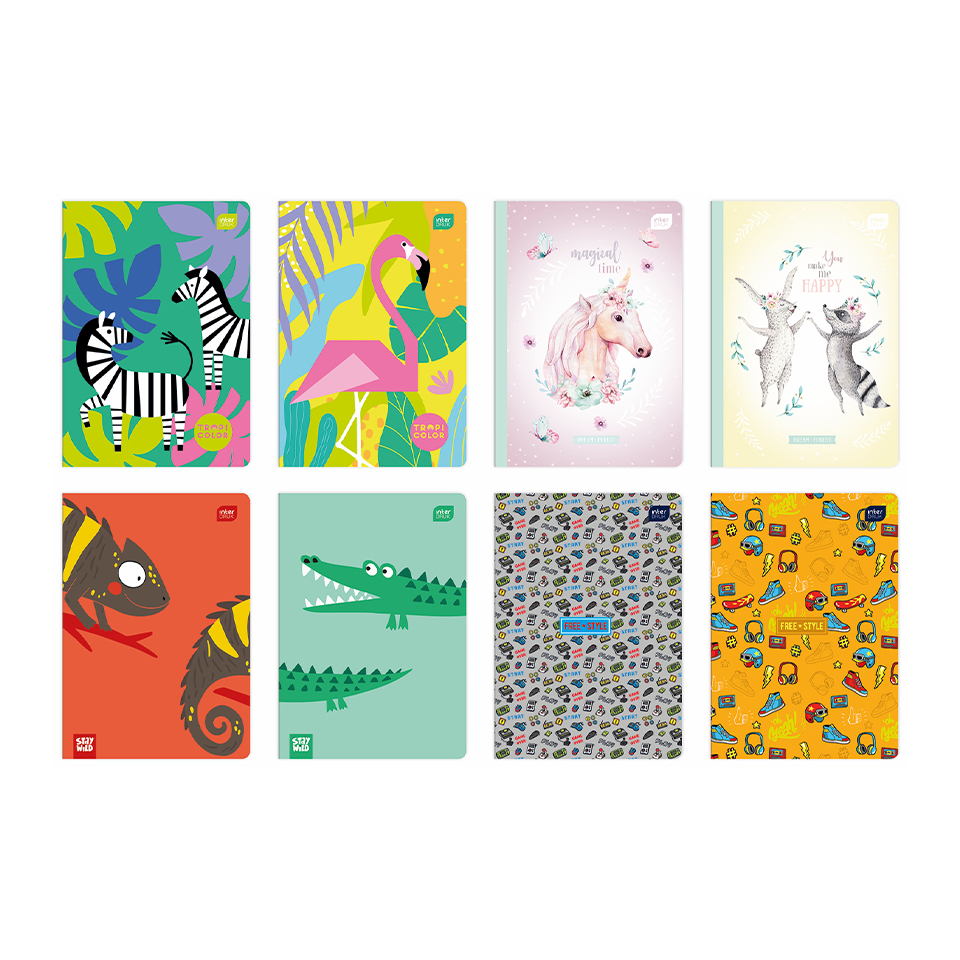 Exercise Book A5 32 Colored Squared Uv Mixed Designs - BEST FOR Life ...
