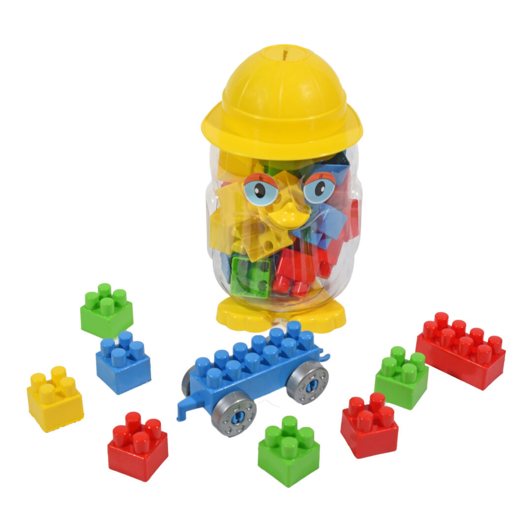 CHICK DESIGNED PIGGY BANK- BLOCKS 24 PIECES - BEST FOR Life Philosophy