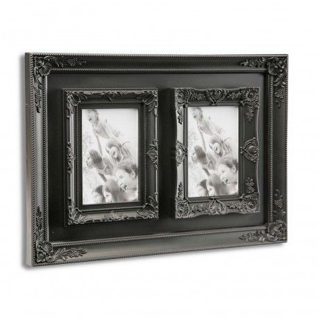 DOUBLE PHOTO FRAME 10x15 BLACK - BEST FOR Life Philosophy
