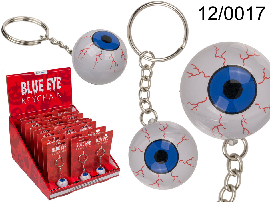 Metal key chain, eye, ca. 2, 5 cm, plastic, 24 pcs. per display - BEST ...