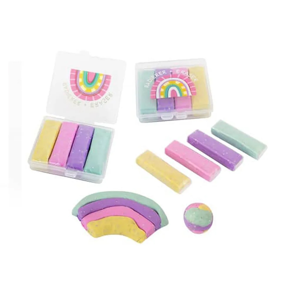 Good Feelings Rainbow Kneadable Eraser, Set Of 4, Approx. 24G - BEST ...